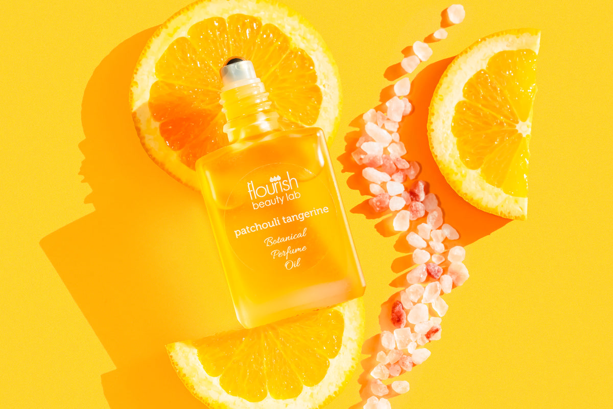 Patchouli Tangerine Botanical Perfume Oil - SS – flourish beauty lab